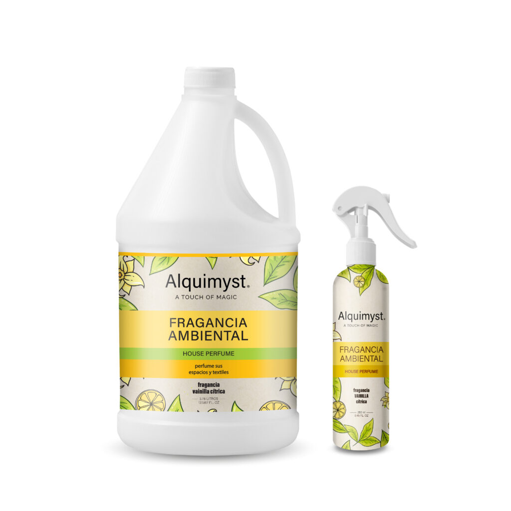 Fragancia Ambiental Vainilla Cítrica Galón + atomizador 250ml - FACTORY ...